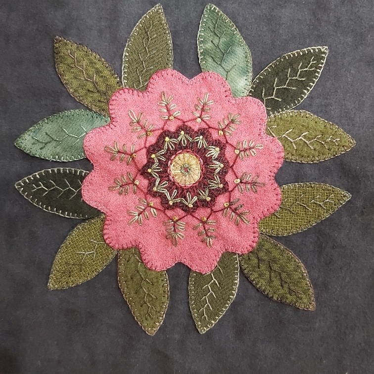 Heirloom Rose by Primitive Gatherings, BOM - The Quilting Room