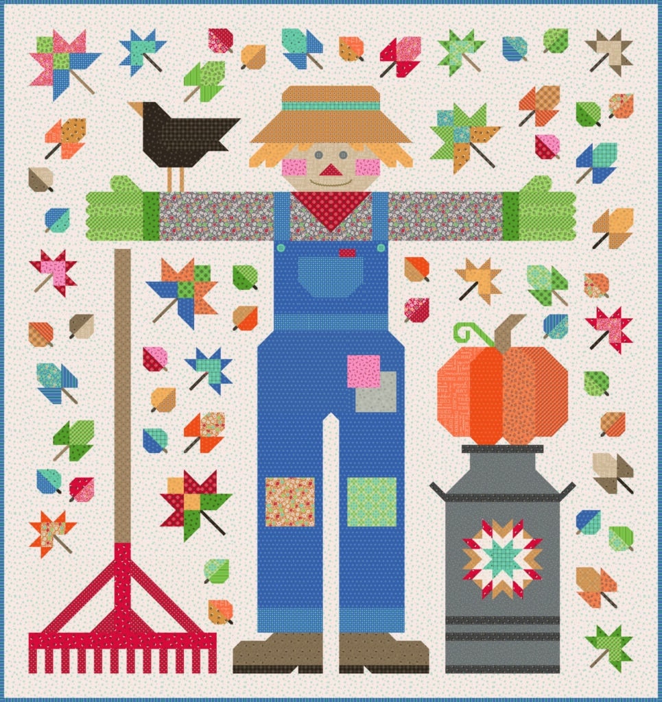 The Quilted Scarecrow Quilt Pattern by Lori Holt - The Quilting Room